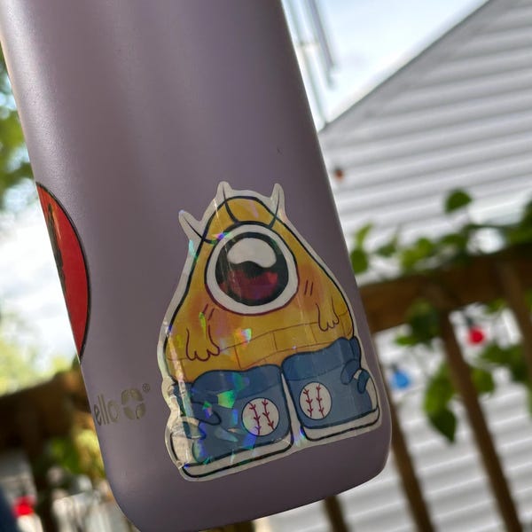 Baby Bill Cipher Holographic Sticker || Gravity Falls Book of Bill - Etsy
