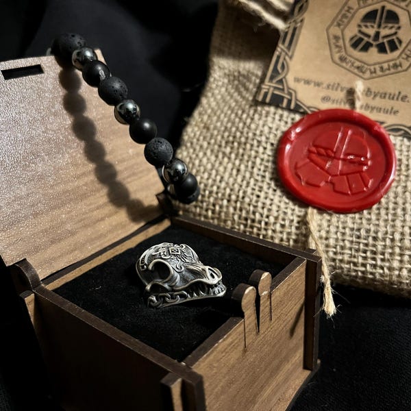 Ring of Spell Storing Sterling Silver, Adjustable, Unisex, Fantasy ...