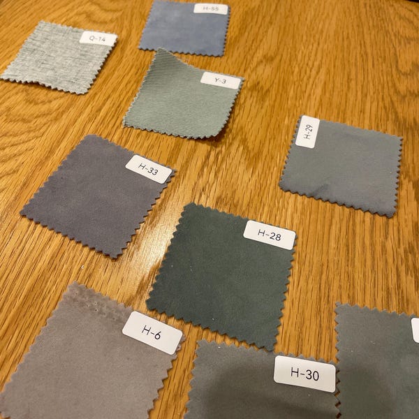 Fabric Samples: Corduroy, Linen, Cotton, Velvet, Flannel (set of 10) - Etsy