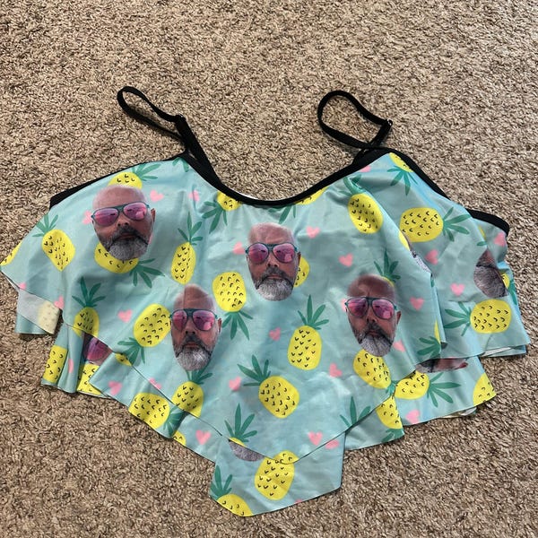 Custom Swim Trunks Men Face, Personalized Christmas Trunks With Gog ...