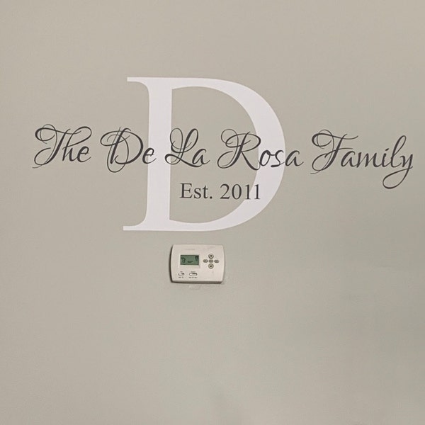 Wall Decals Quote - Personalized Family Name Wall Decal Name Monogram ...