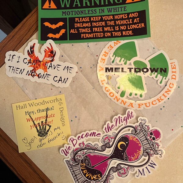 MIW Warning Sticker - Etsy