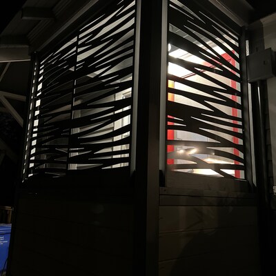 Decorative Modern Privacy Panel, Laser Cut Metal Privacy Fence Screen ...