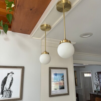 Three Column Brass Tube Light Unfinished Brass Light Fixture Elegant ...