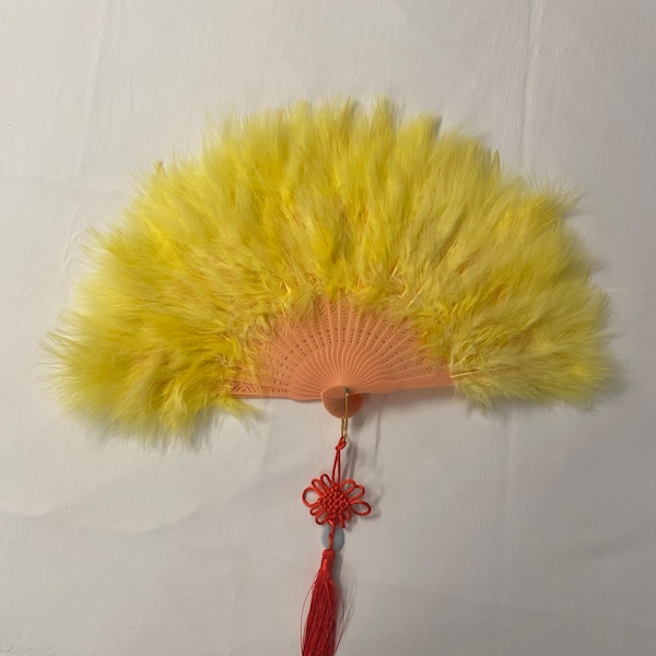 Marabou FEATHER Fan 12" X 20" Many Colors (opens & Closes) for ...