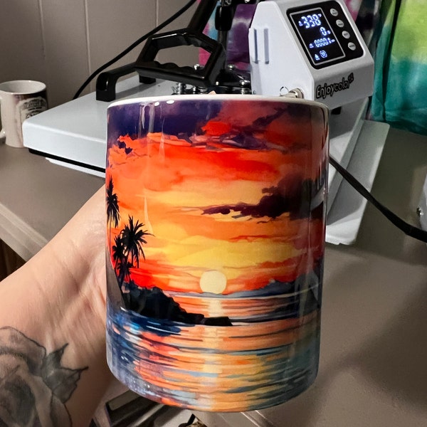 Sublimation Transfer for Mugs, Autism Printed Sheet Ready to Press, 11 ...