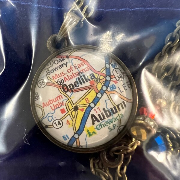 Custom Map Jewelry You Choose Worldwide City Location Map Pendant ...