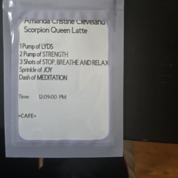 Custom Starbucks Drink Order Sticker - Etsy