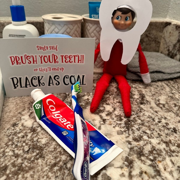 Lump of Coal Single Day Elf Kit, Lump of Coal Gag Gift, North Pole Coal ...