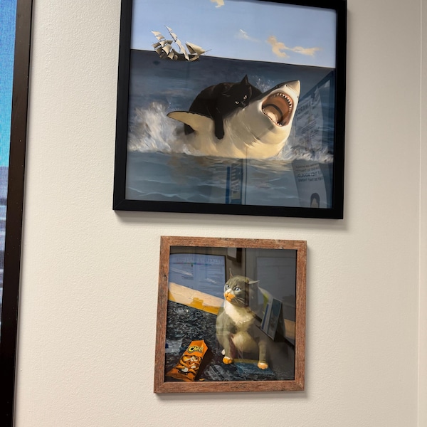 Fat Cat Eats Cheetos and Experiences Existential Dread | Meme Art Re ...