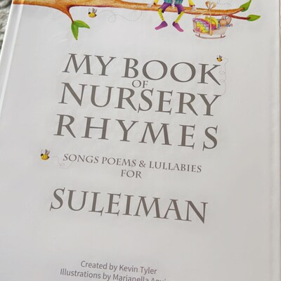 Personalised Nursery Rhyme & Poems Keepsake Book for Newborns - Etsy UK