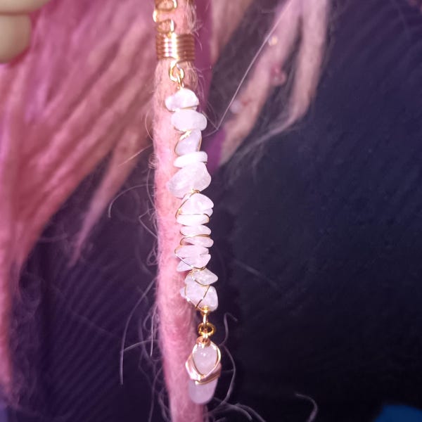 4 Piece Crystal Loc Jewelry Set. Dreadlock Hair Ring Accessories, Beads ...