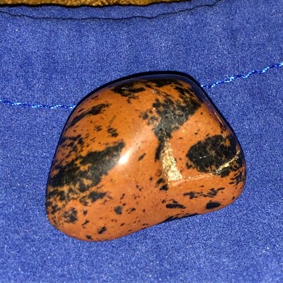 Mahogany Obsidian, Red Obsidian, Tumbled Mahogany Obsidian, T-141 - Etsy