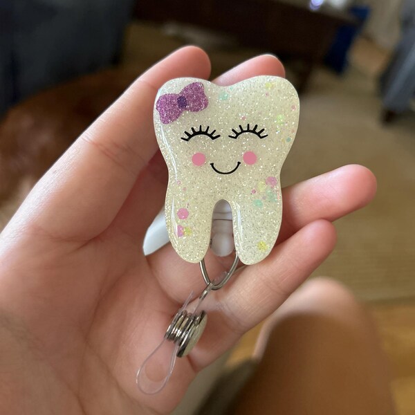 Pink Awareness Ribbon Badge Reel, Retractable Swivel Alligator Clip ...