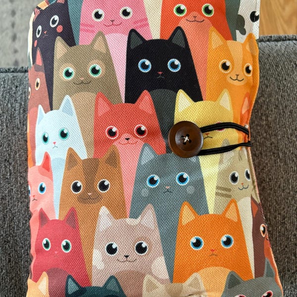 Cats Lover Double Book Sleeve With Pockets, Journal and Organizer ...