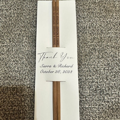 Personalized Chopsticks, Save the Date, Wedding Favor Chopsticks ...