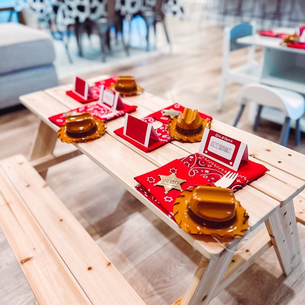 PRINTABLE FILE DOWNLOAD Tent Table Cards for Party - Birthday Party ...