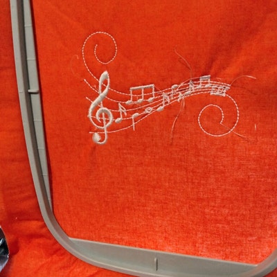 Music Note Embroidery, Musical Chord Machine Embroidery Design, Music ...