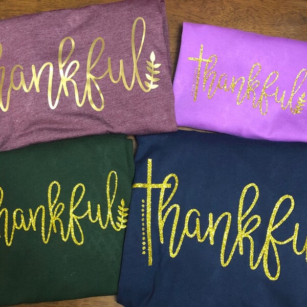 Thankful SVG, Thankful With Cross SVG, Thanksgiving SVG, Fall Svg, Eps ...
