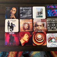 Vinyl Album Cover Coaster Custom Vintage Vinyl Record Coaster Gift for ...