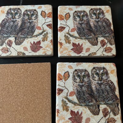 Colorful Sea Turtles Coaster Set/decorative Tiles - Etsy