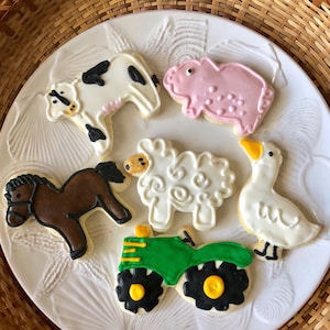 Farm Sugar Cookies, Farm Cookies, Farm Birthday, Barnyard Birthday ...