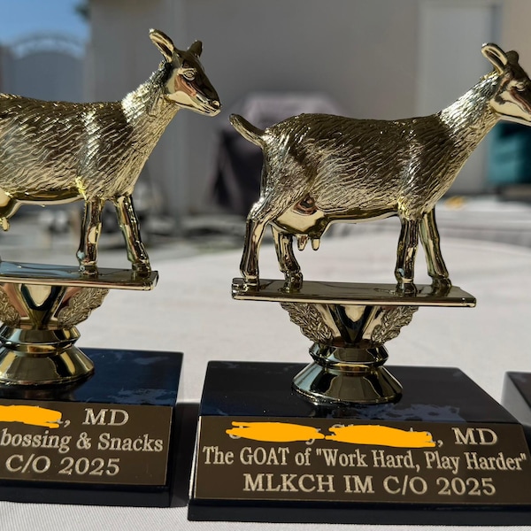 Goat Award Trophy. Greatest of All Time, G.O.A.T. Free Custom Engraving ...