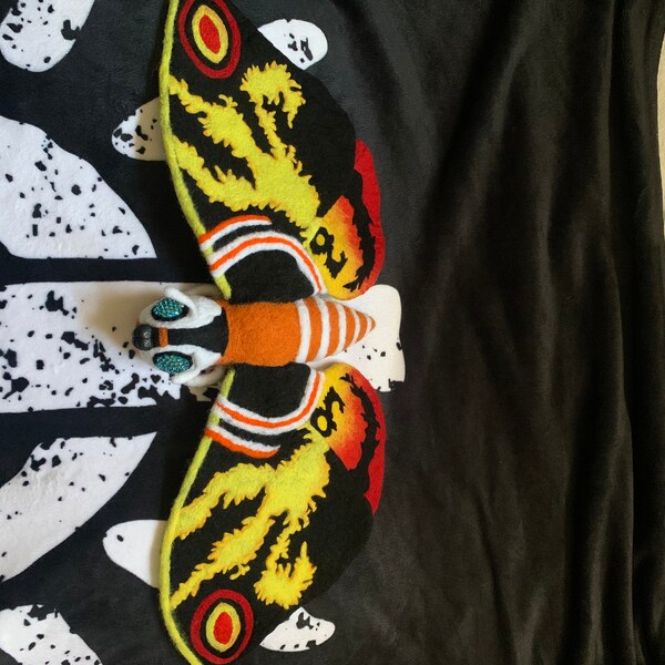 Moth, Realistic Felted Moth, Ischyja Paraplesius, Gift for Naturalist ...