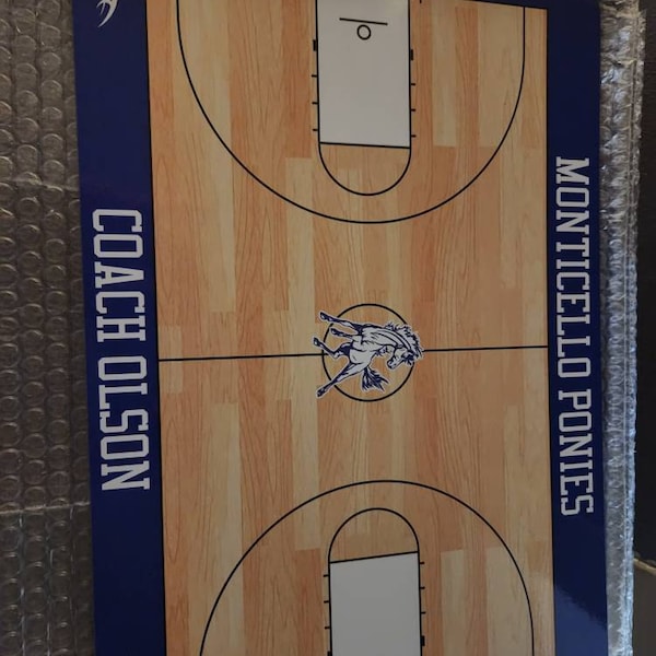 Personalized Magnetic 3x3 Basketball Coach Clipboard, Custom Tactic ...