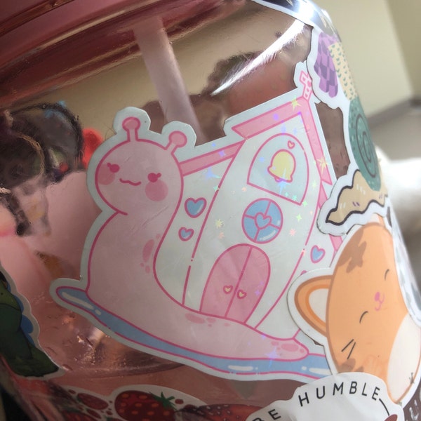 Snurch (snail Church) - Holographic Vinyl Sticker - Etsy