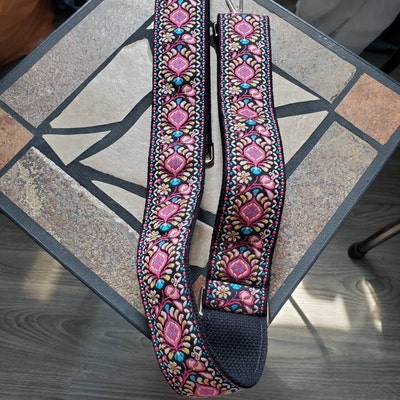 Slim Retro Purse Strap, Geometric Pattern, Replacement Crossbody Strap - Etsy