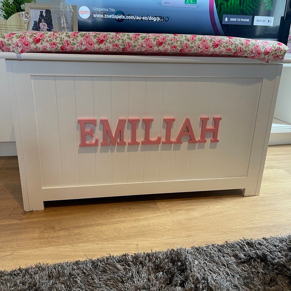 Girls Personalised Toy Box - Etsy