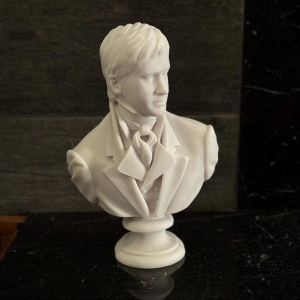 Mr. Darcy & Elizabeth Bennet Bust Statue, 25cm / 10 Inch - Pride and ...