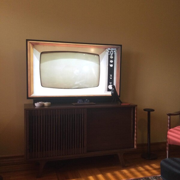 Vintage Samsung Frame TV Art, Blank Turned off Retro Tv Photo, #529 ...