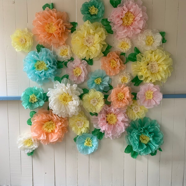 Tissue Paper Flowers for Flower Wall - Etsy
