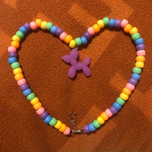 Kidcore Pop Tube Kandi Cuff Rainbow and Clear Cage Over a Pop - Etsy