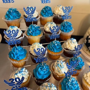 Colonel Emblem and Text Cupcake Toppers | Etsy