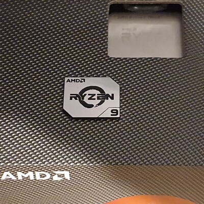 Buy AMD RYZEN 9 Cpu PC Logo Label Decal Case Sticker Badge Silver 428e ...