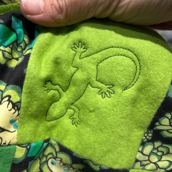 Lizard Embroidery Design. Gecko Embroidery Design. Machine Embroidery ...