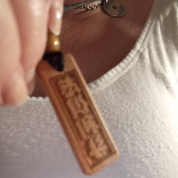 Custom Sakura Wood Name Tag, Japanese Samurai Kenka Fuda (mini) - Etsy