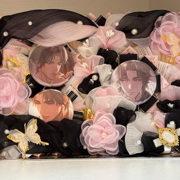 Custom Size Ita Bag Insert | Aesthetic Handcrafted Pastel Pink White ...