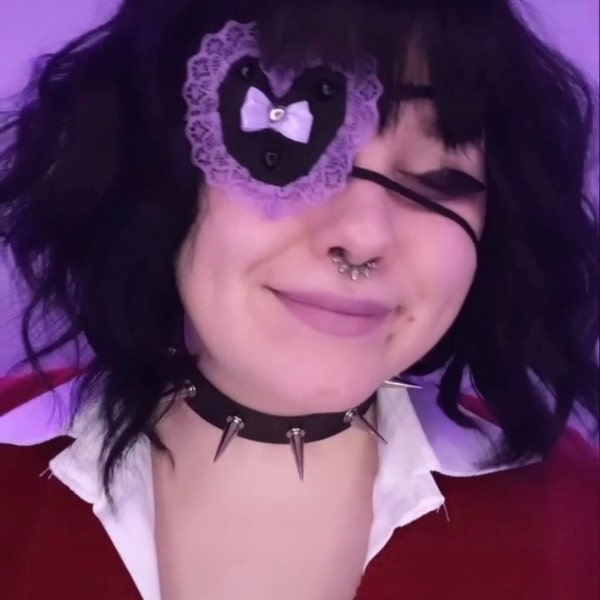Menhera Lace Eye Patch | Handmade Yami Kawaii Accessories | Menhera Kei ...