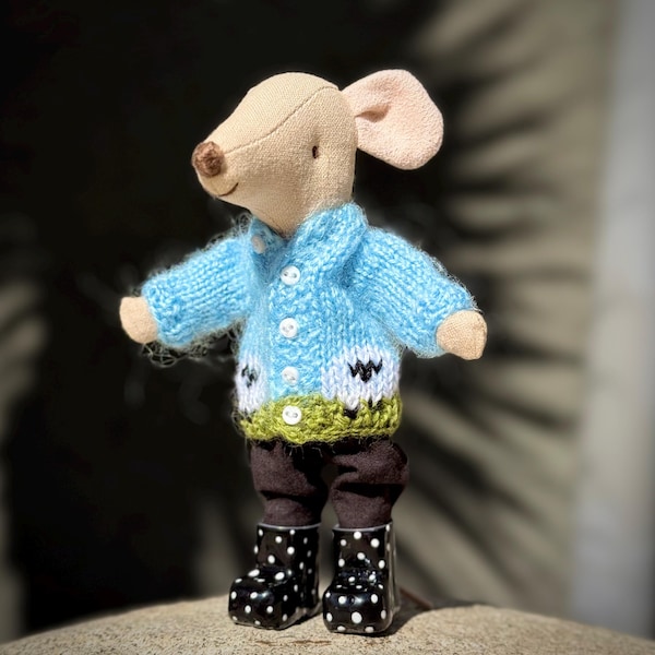 White Bunny Boots for Maileg Mouse Big or Little Sister / Shoes With ...