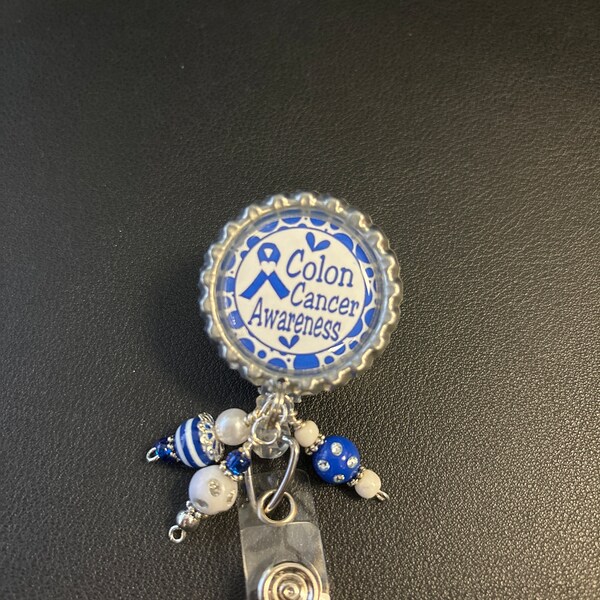 Colon Cancer Awareness Badge Reel - Awareness Badge Reels - Awareness ...