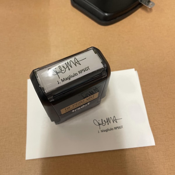 Signature Stamp, Name Self-inking, Custom Name Stamp, Doctor Stamp ...