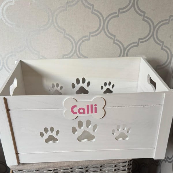 Personalised Toy Box | Cat Box | Gift Box | Crate | Cat Treat | Gift ...