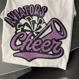 Cheer Svg, Png Dxf Eps, Cheerleader, Cheerleading Shirt, Megaphone, Pom ...