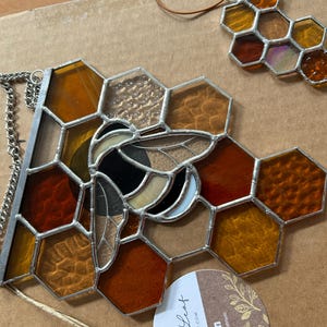 PATTERN Geometric Quilted Square Stained Glass Pattern works With ...