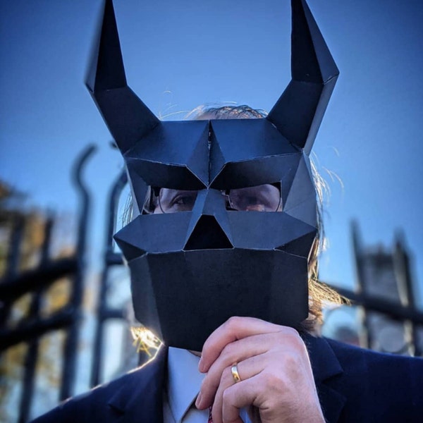 Demon Mask, Devil Mask | DIY Paper Mask, Printable Template, Papercraft ...