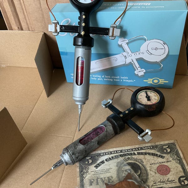 Fan-art Replica Stimpak for Cosplay Props From Game Syringe Stimulator ...